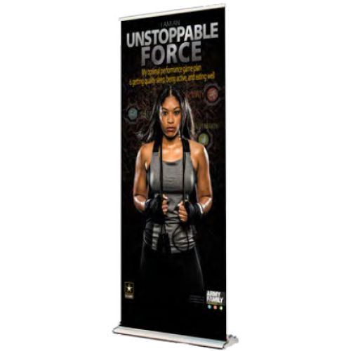 Custom 84"x33" Single Sided Non-Curl Vinyl Retractable Banners ...