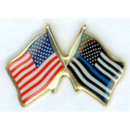U.S./U.S. Thin Blue Line Lapel Pin - U.S. Made Lapel Pins | Tuff Flags ...