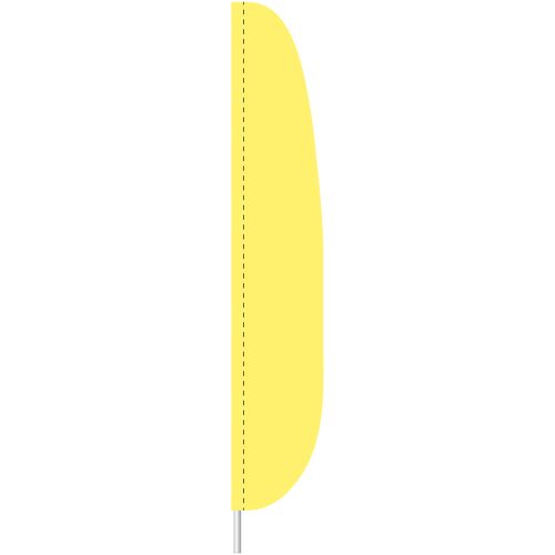 7'x17" FM Yellow Feather Flag - Feather Flags | Tuff Flags - 888-2US-FLAG