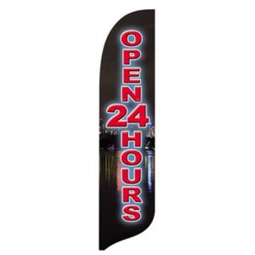 2'x11' Open24 Wave Banner - Wave Banners | Tuff Flags - 888-2US-FLAG