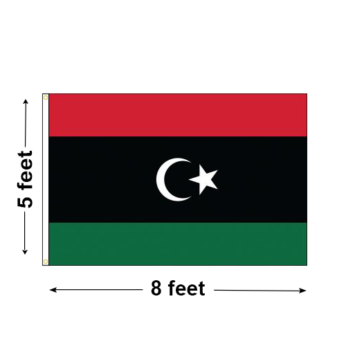 5'x8' Libyan Arab Jamahiriya Nylon Outdoor Flag - Libyan Arab ...