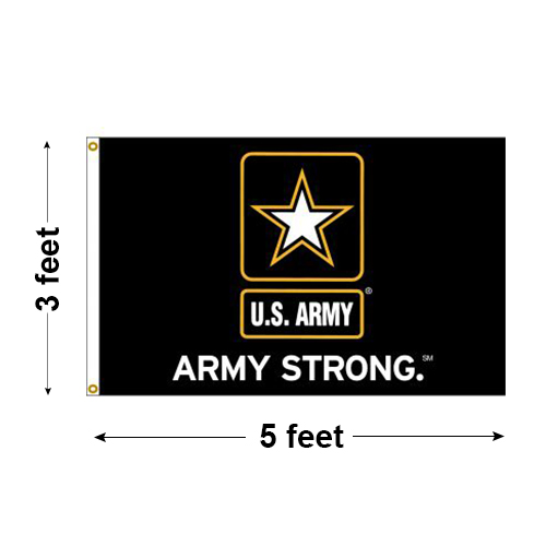 3'x5' Army Strong Outdoor Nylon Flag - Army Flags | Tuff Flags - 888 ...