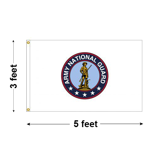 3'x5' Army National Guard Outdoor Nylon Flag - National Guard Flags ...