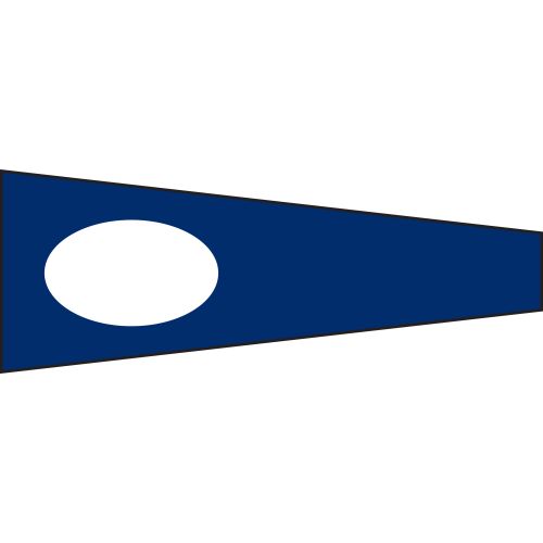 2 Flag - Number 2 Flag - Individual Flag with Brass Snaphooks - Brass ...