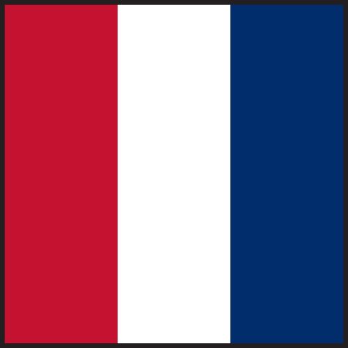 Tango Flag - Keep Clear- Individual Flag with Brass Snaphooks - Brass ...