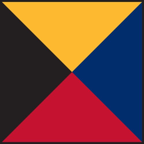 Zulu Flag - Require A Tug - Individual Flag with Brass Snaphooks ...