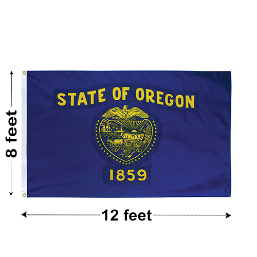 8'x12' Oregon Nylon Outdoor Flag - Oregon Flags | Tuff Flags - 888-2US-FLAG