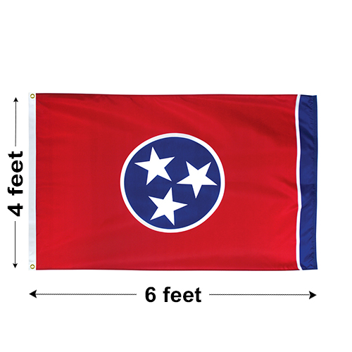 4'x6' Tennessee Nylon Outdoor Flag - Tennessee Flags | Tuff Flags - 888 ...
