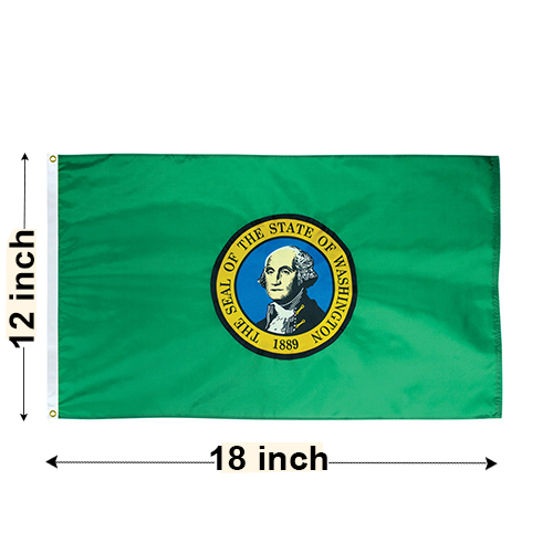 12"x18" Washington Nylon Outdoor Flag - Washington Flags | Tuff Flags ...
