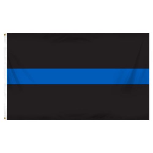 3'x5' Budget-Friendly Thin Blue Line Outdoor Flag - Police Department ...