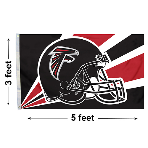 3'x5' Atlanta Falcons Helmet Outdoor Flag - Atlanta Falcons | Tuff ...