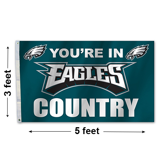 3'x5' Philadelphia Eagles Country Outdoor Flag - Football Flags | Tuff ...