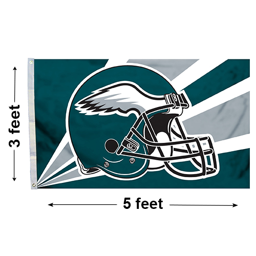 3'x5' Philadelphia Eagles Helmet Outdoor Flag - Football Flags | Tuff ...
